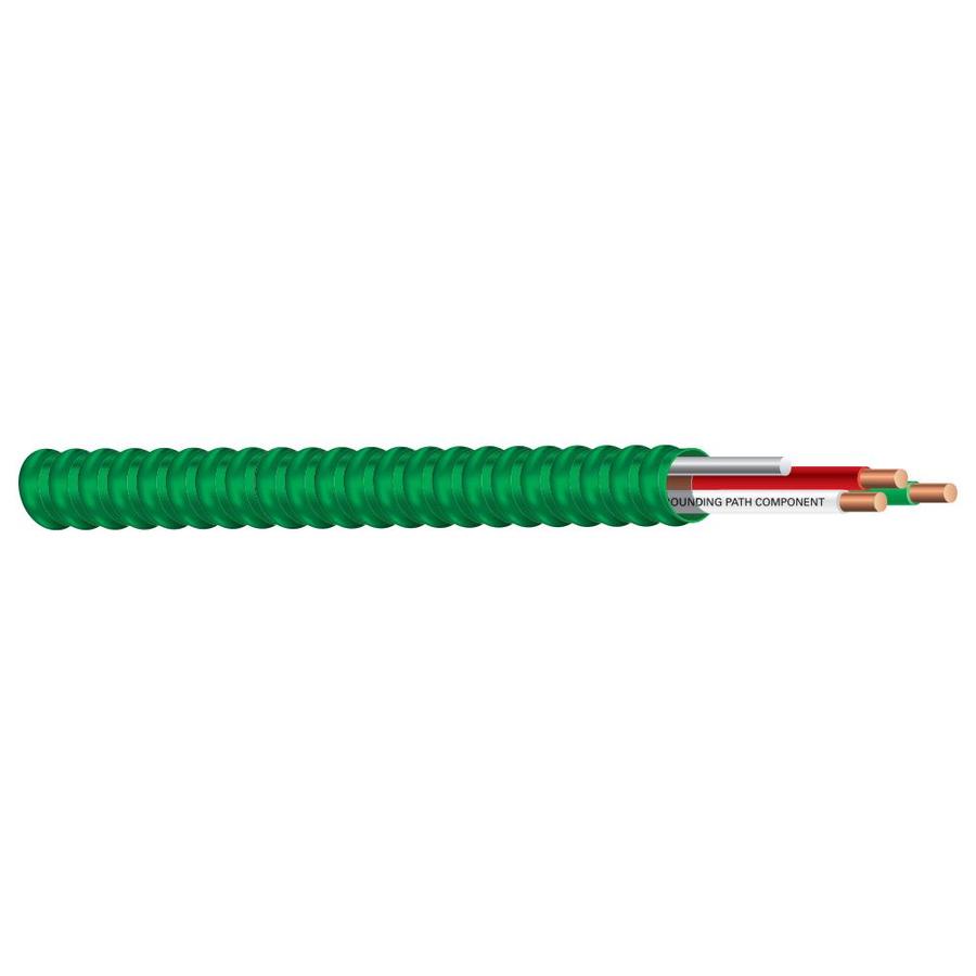 Southwire 1000-Ft 12/2 Solid HCF MCAP Red/White/Green in the Armored ...