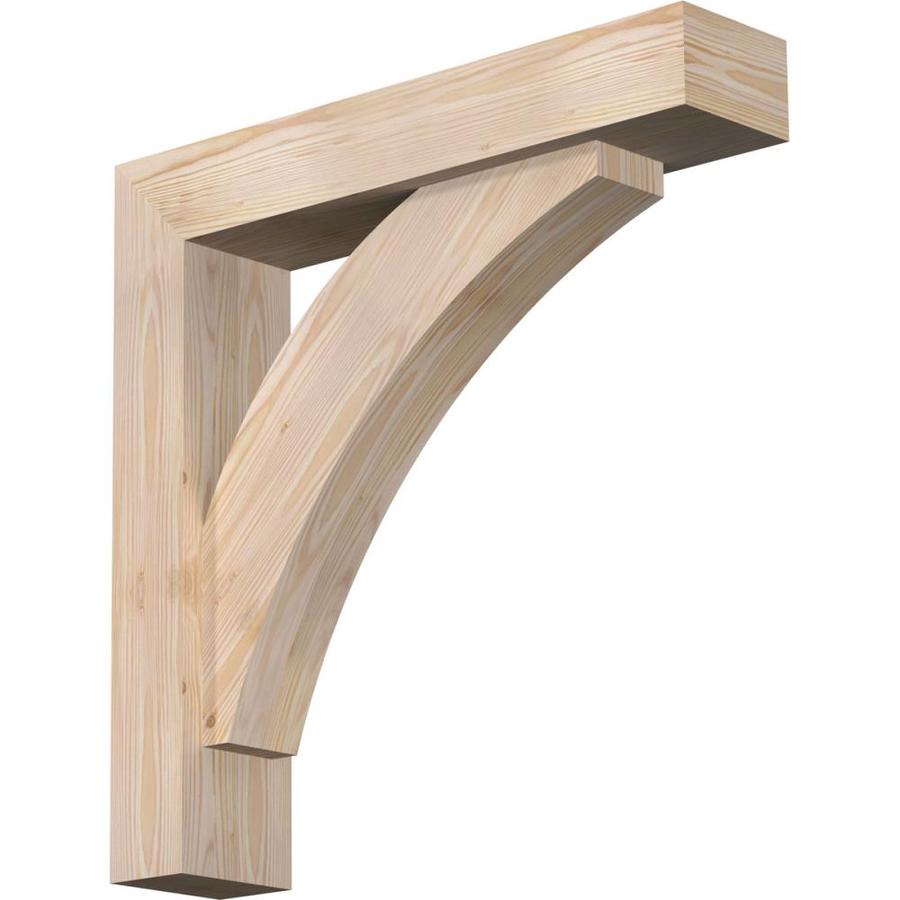 Ekena Millwork 5-1/2-in W x 26-in D x 26-in H Thorton Block Smooth ...