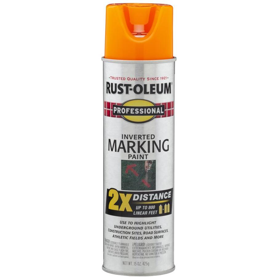 Rust-Oleum Marking Paint 15-OZ PRO FLRSCNT ORNG RO (6 Pack) in the ...