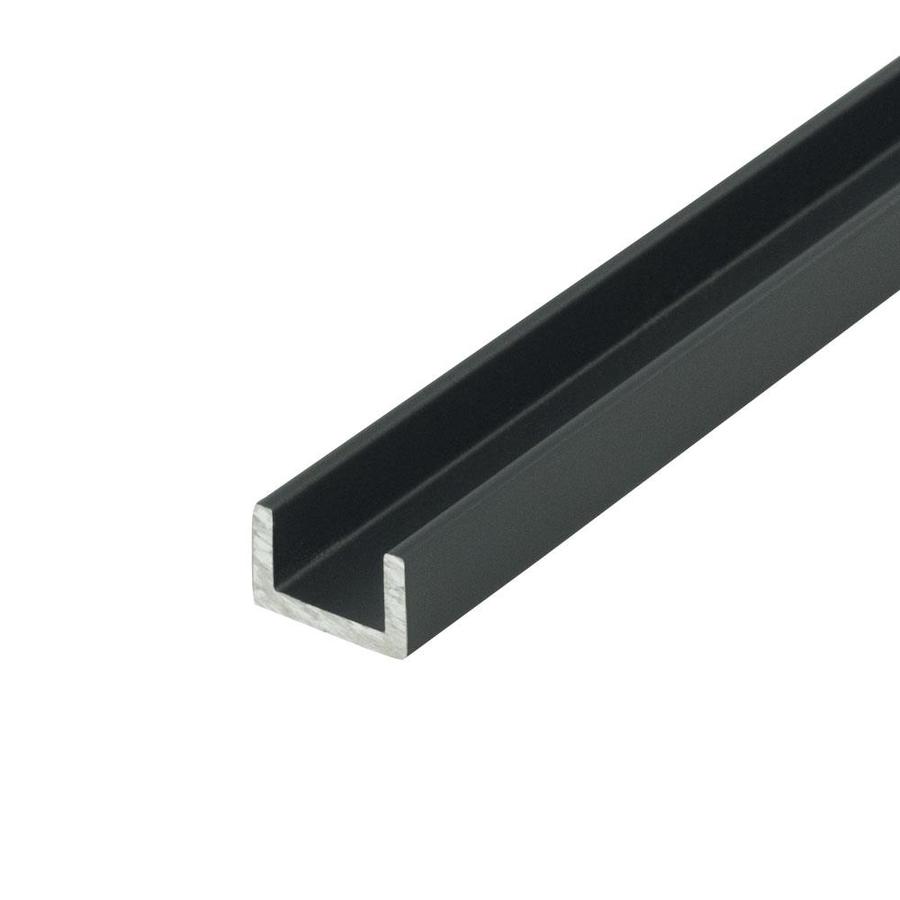Outwater Outwater Black Finish 3/8 Inch Inside Dimension Aluminum U ...