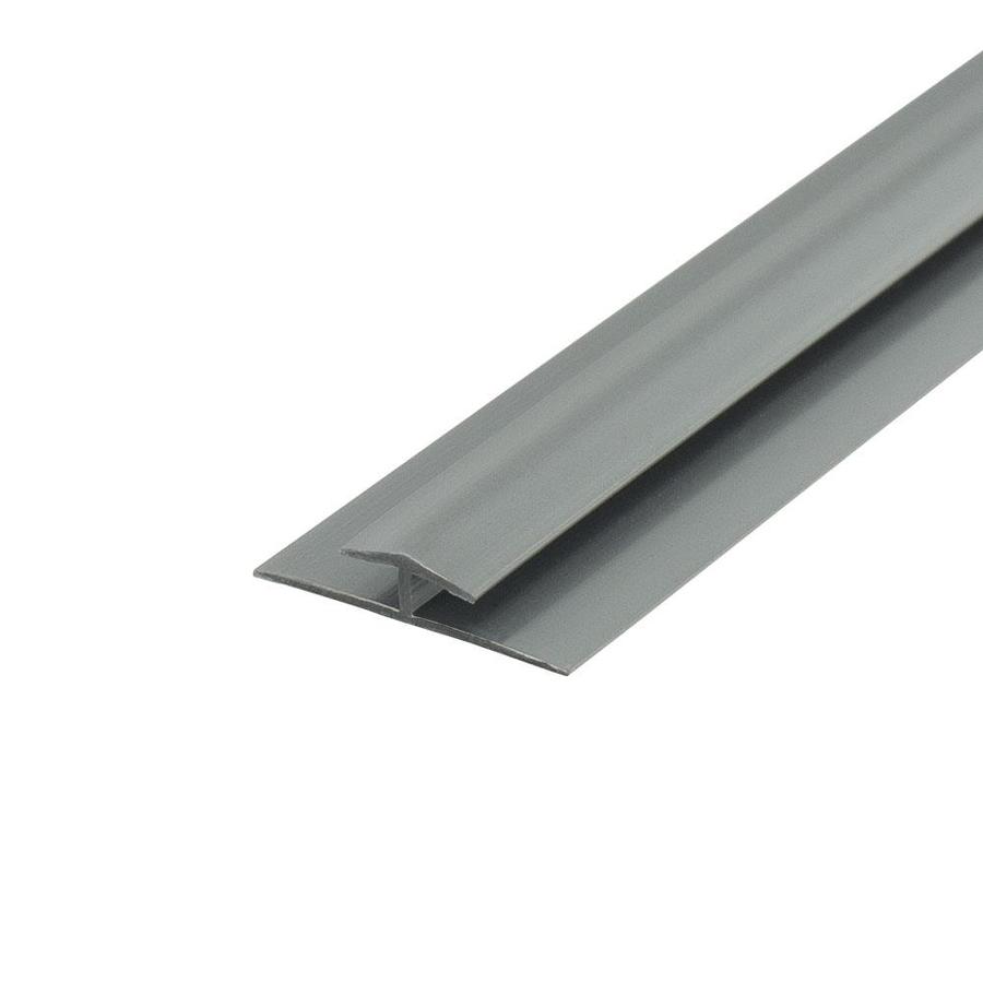 Outwater Outwater Plastic H Channel Fits Material 1/8 Inch Thick Silver ...