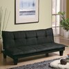 Coaster Fine Furniture Dark Grey Microfiber Futon at Lowes.com