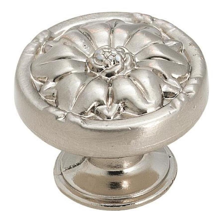Amerock Natural Elegance Sterling Nickel Round Cabinet Knob in the Cabinet Knobs department at ...