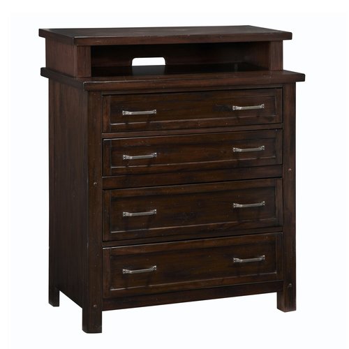 Home Styles Cabin Creek Chestnut Media Chest in the Chests department ...