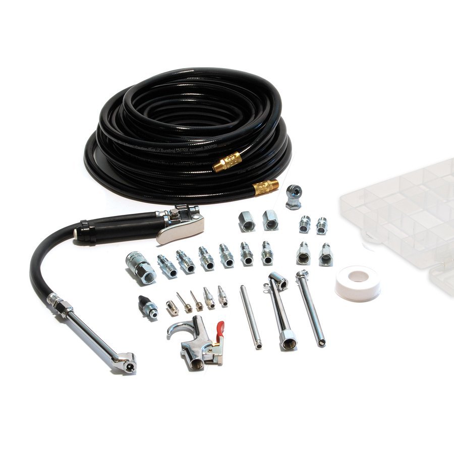 Primefit 14-in NPT Tire Inflator with 30-Piece Air Accessory and 3/8-in ...