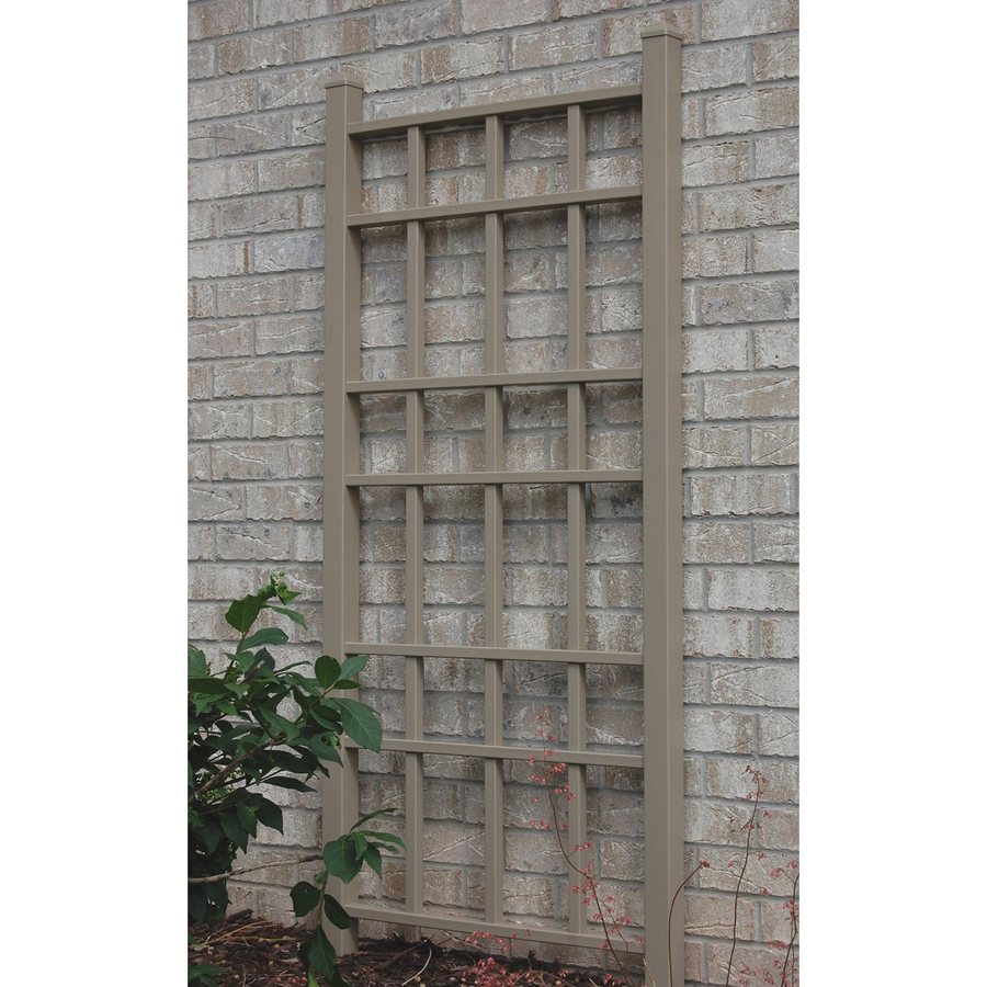 Dura-Trel 30-in W x 66-in H Mocha Craftsman/Mission Garden Trellis at ...
