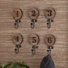 Boston Loft Furnishings 6-Pack Distressed Wood/Black Garment Hooks at ...