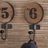 Boston Loft Furnishings 6-Pack Distressed Wood/Black Garment Hooks at ...