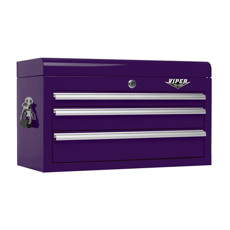 Viper Tool 26-in W x 15.25-in H 3-Drawer Ball-bearing Steel Tool Chest ...