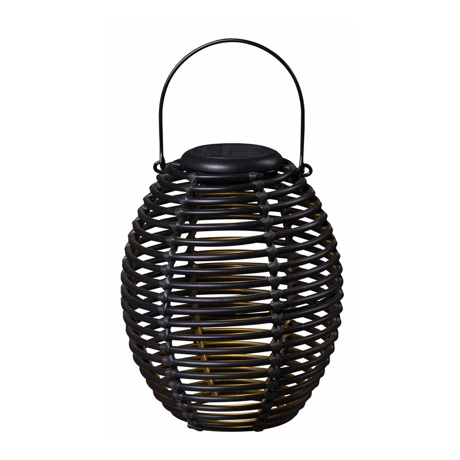 Kenroy Home 8-in x 9-in Black Resin LED Light Outdoor Decorative ...