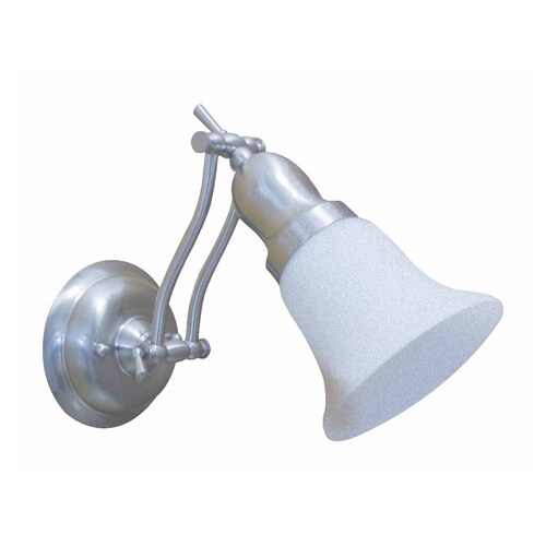 Volume International 5-in W 1-Light Brushed Nickel Arm Wall Sconce in ...