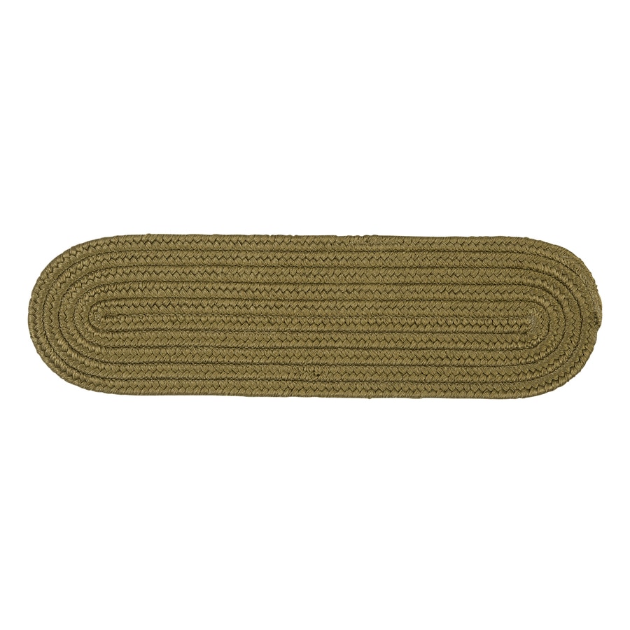 Colonial Mills Boca Raton Green Oval Stair Tread Mat (Common: 1/2-ft x ...