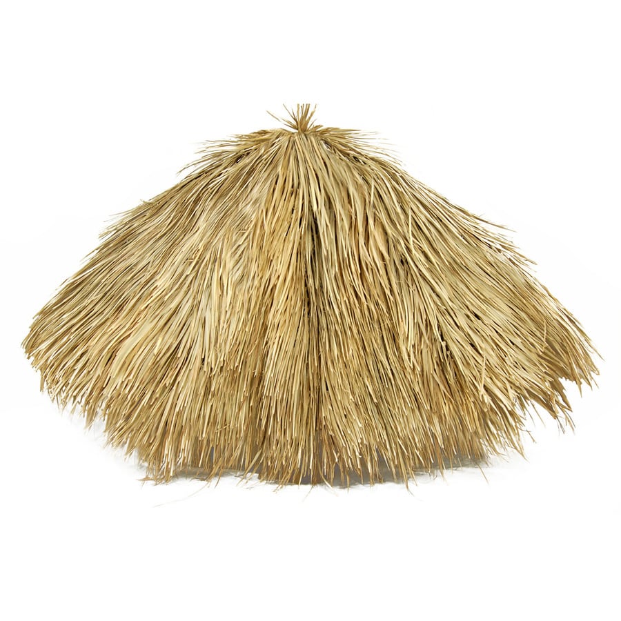 Backyard X-Scapes (Actual: 9-ft x 9-ft) Natural Thatch Panels Rolled ...