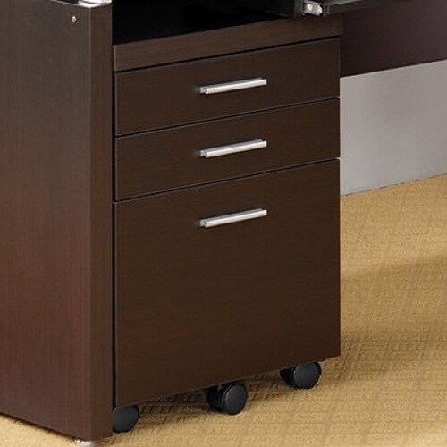Coaster Fine Furniture Cappuccino 3-Drawer File Cabinet at Lowes.com