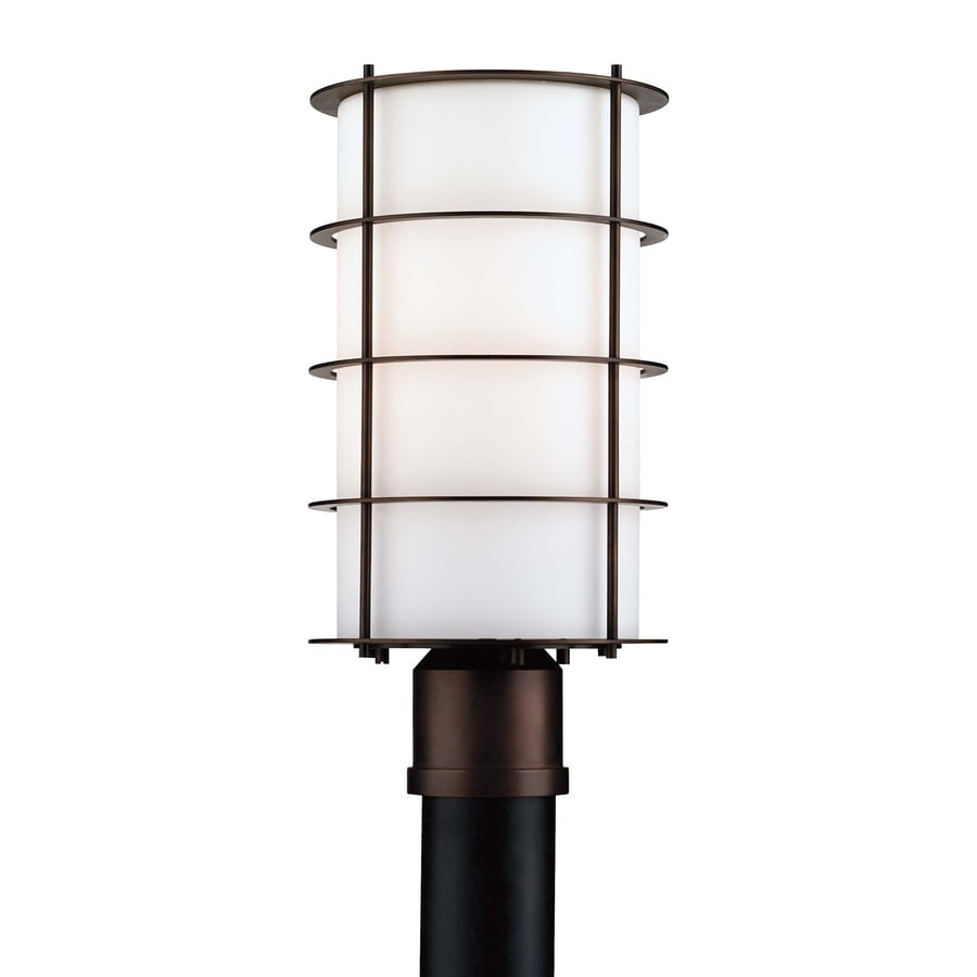 Philips Hollywood Hills 16-in H Deep Bronze Post Light in the Post ...