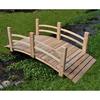 Shine Company 5-ft Natural Cedar Garden Bridge at Lowes.com