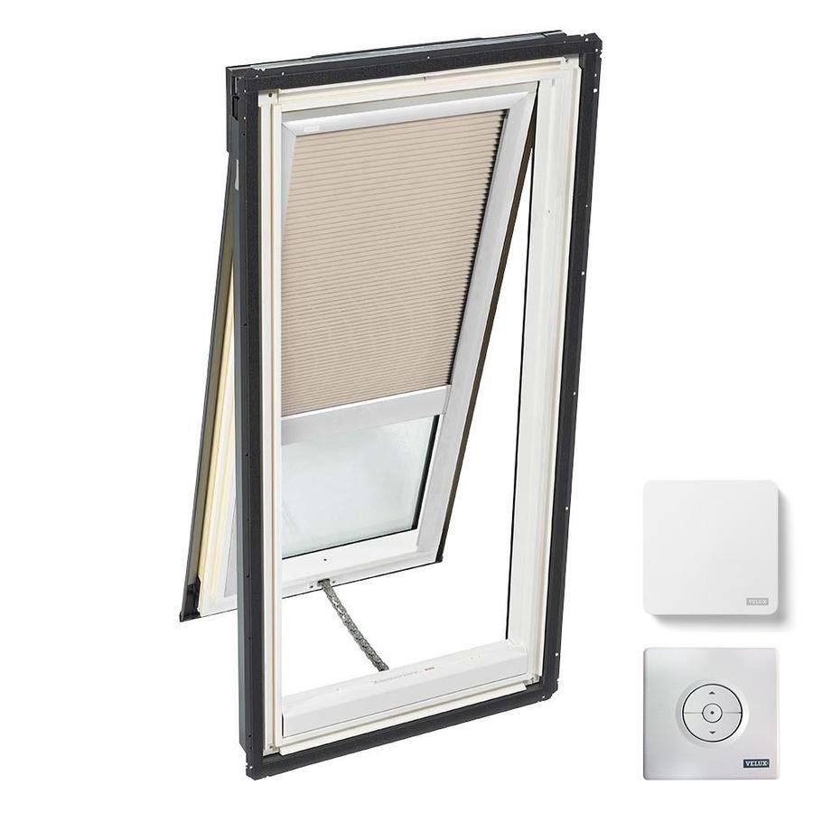 VELUX 21-in x 45.75-in Venting Deck Mount Laminated Skylight with Solar ...