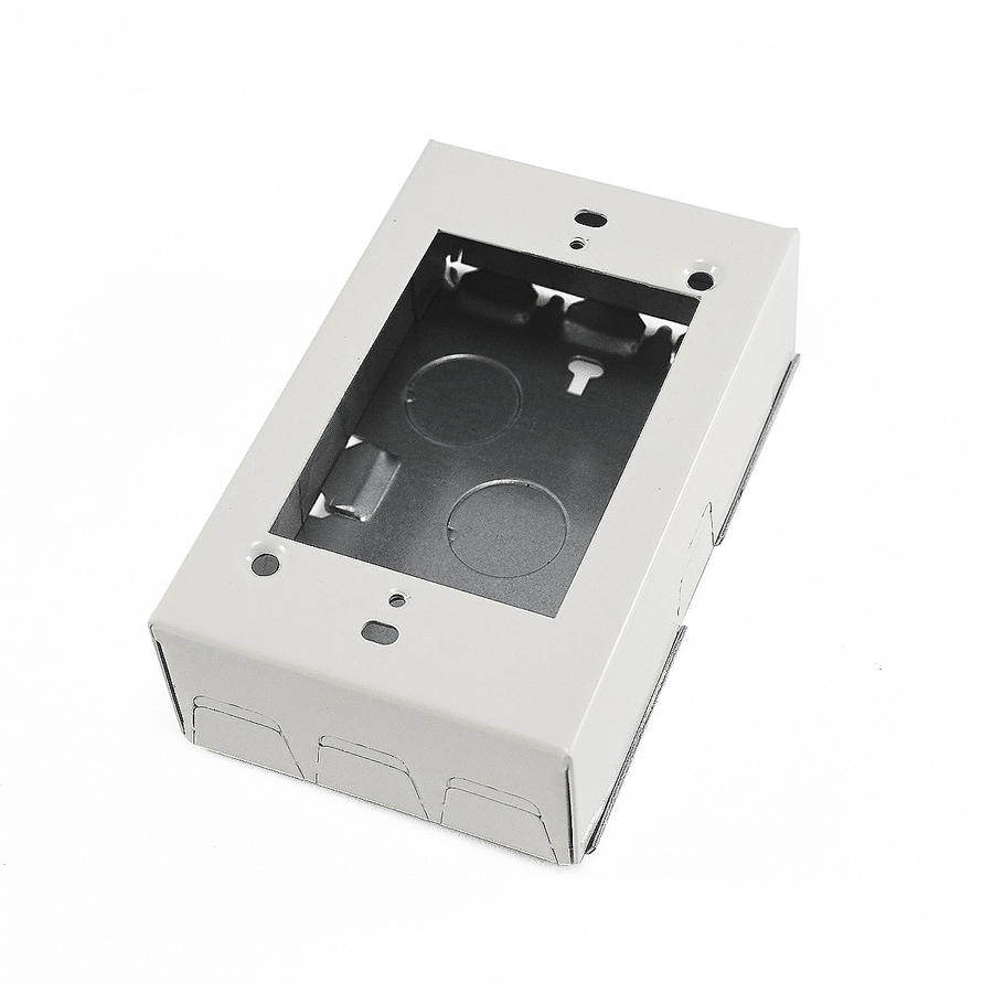 MonoSystems SnapMark 1-Piece White Raceway Electrical Box at Lowes.com