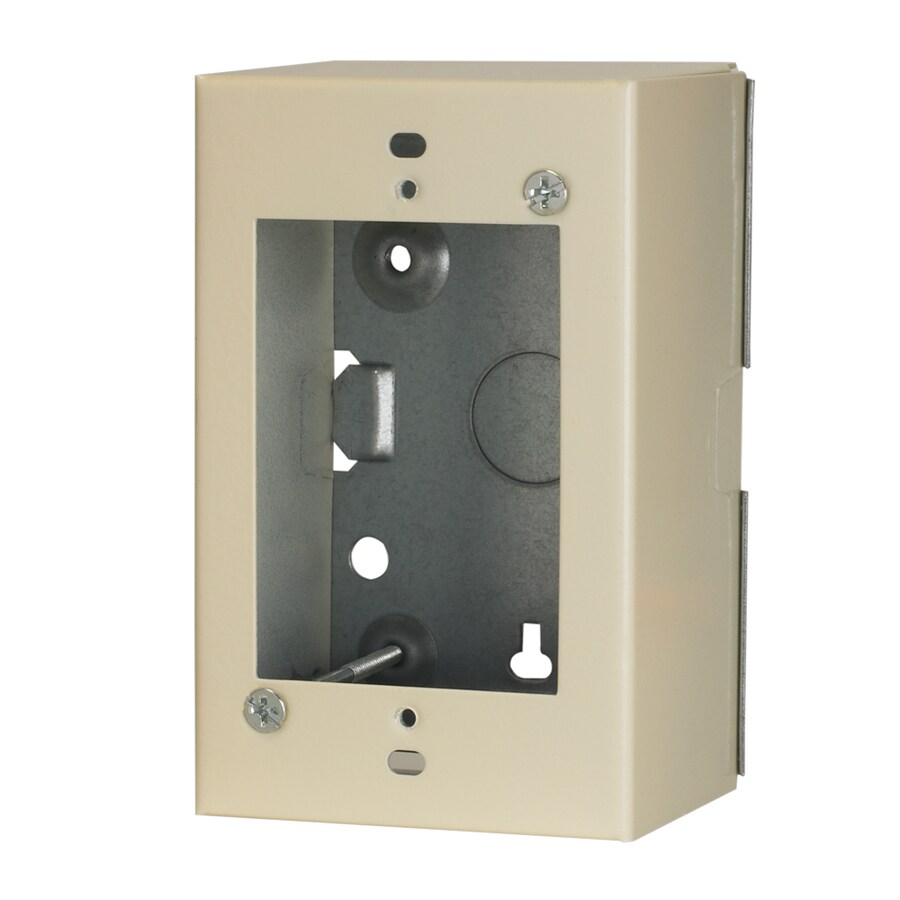 MonoSystems 1-Piece Ivory Raceway Electrical Box at Lowes.com