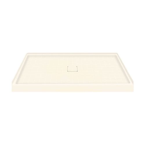 Transolid Cameo Solid Surface Shower Base 60-in W x 36-in L with Center ...