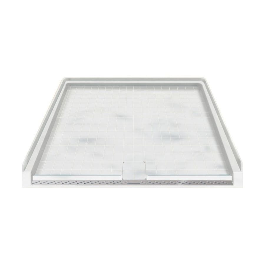 Transolid Storm Solid Surface Shower Base 39.5-in W x 37.75-in L with ...