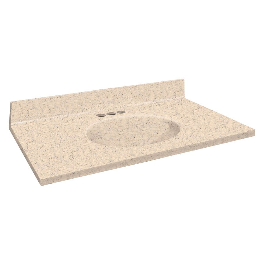 Transolid Chelsea Matrix Khaki Solid Surface Integral Single Sink ...