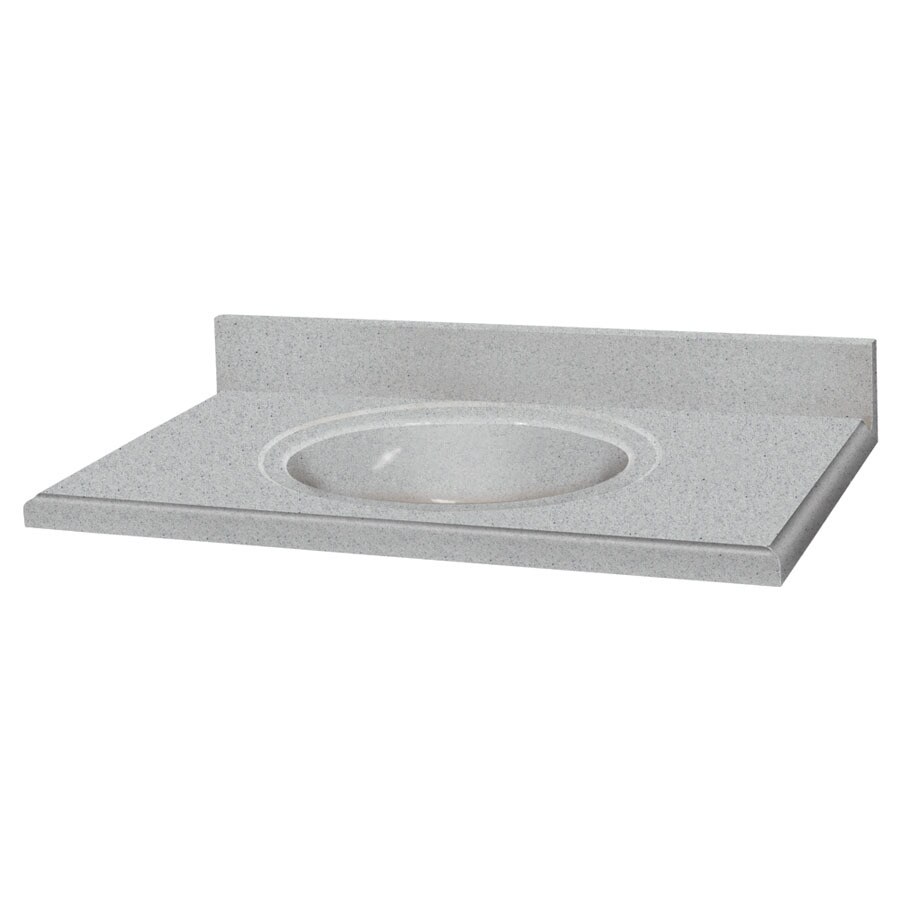 Transolid 61-in W x 22-in D Decor Stone/Matrix Dusk Solid Surface ...