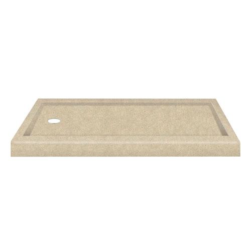 Transolid Decor Matrix Khaki Solid Surface Shower Base 32-in W x 60-in ...