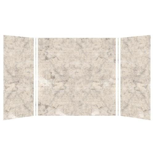 Transolid SaraMar Sand Creme Solid Surface Bathtub Wall Surround ...