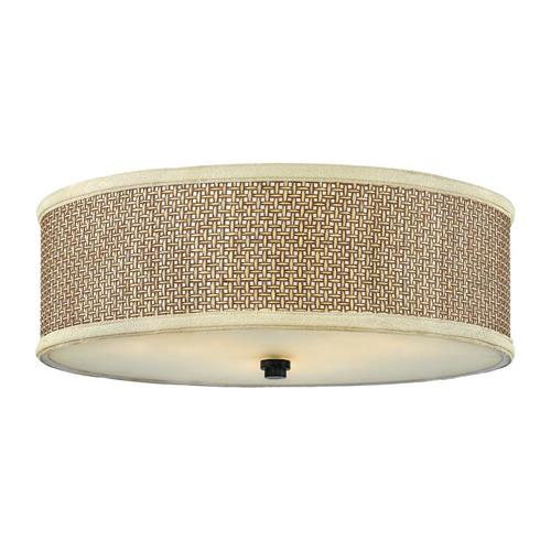 Quoizel Zen 17-in Mystic Black Coastal Flush Mount Light in the Flush ...