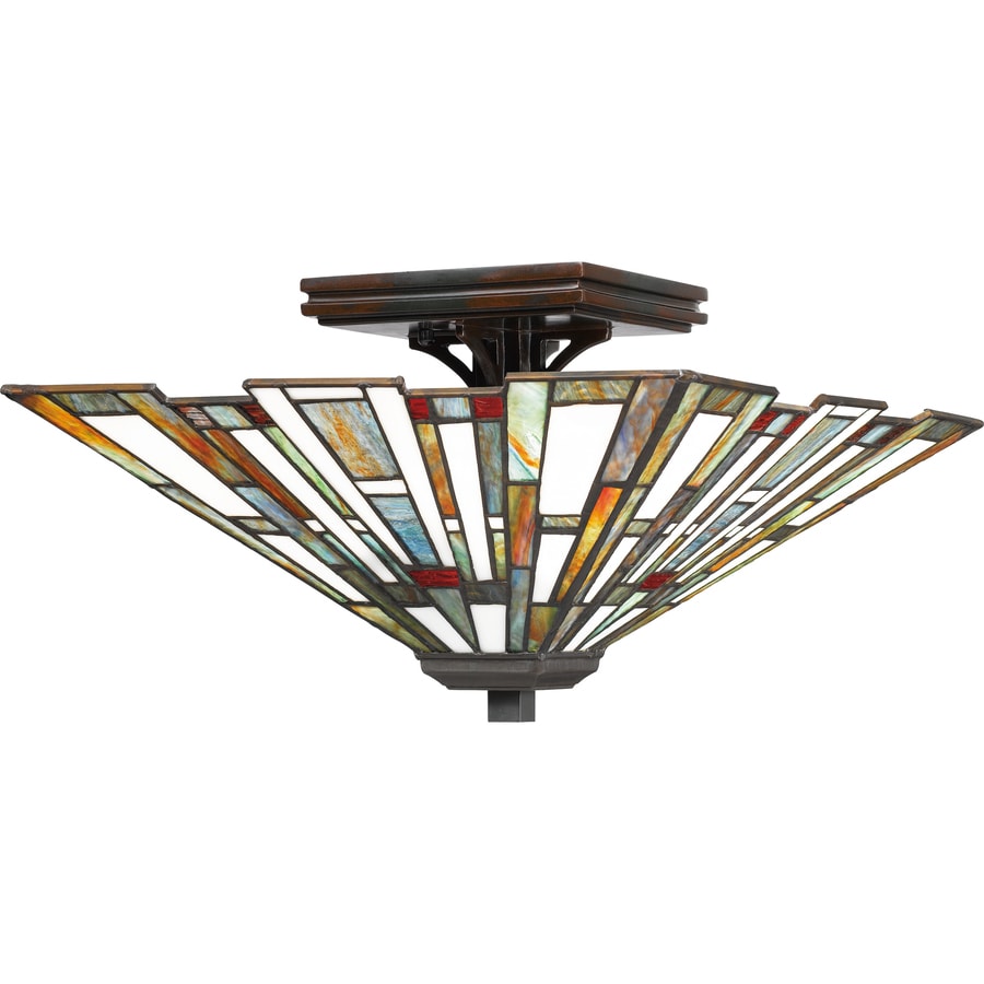 Quoizel Maybeck 2 -Light 14.5-in Bronze Flush Mount Light in the Flush ...