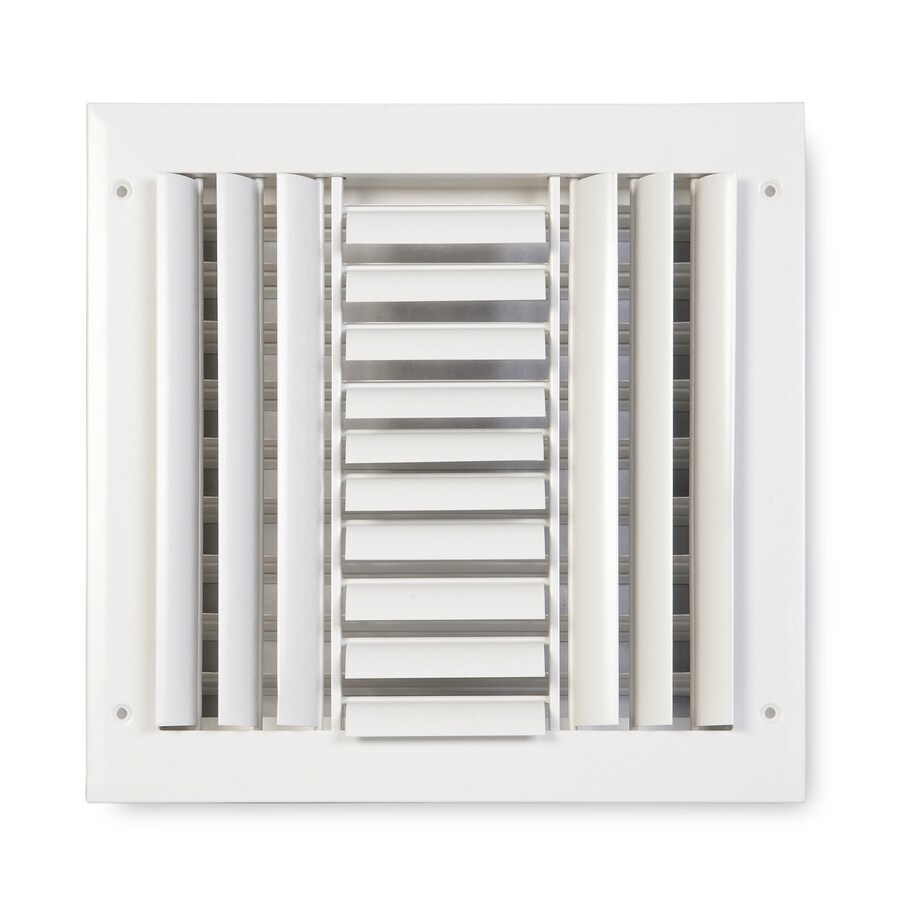 Accord Ventilation White Aluminum Sidewall/Ceiling Register (Duct ...