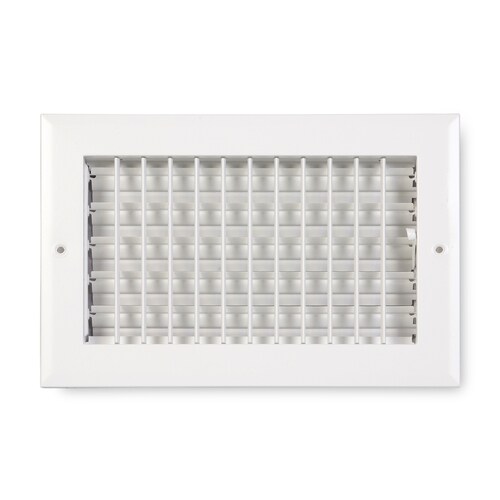 Accord Ventilation White Aluminum Sidewall/Ceiling Register (Duct ...
