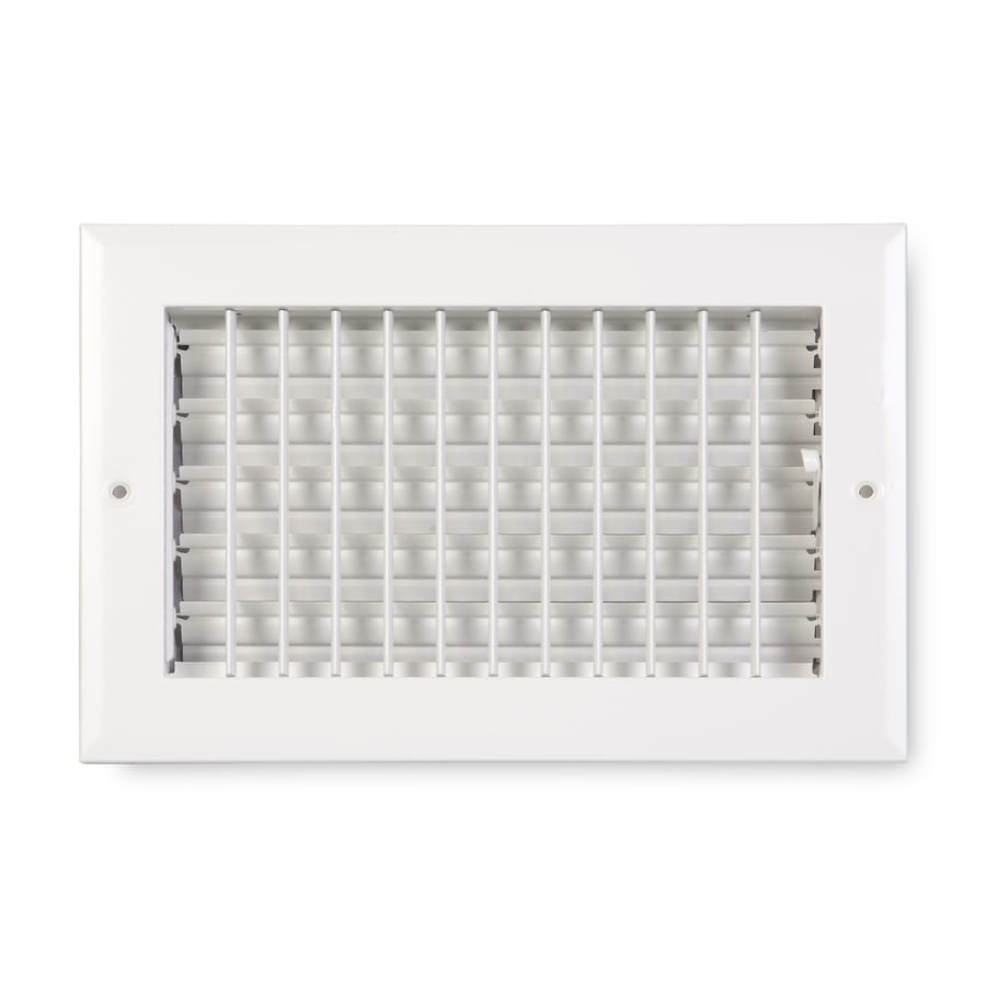 Accord Ventilation White Aluminum Sidewall/Ceiling Register (Duct ...