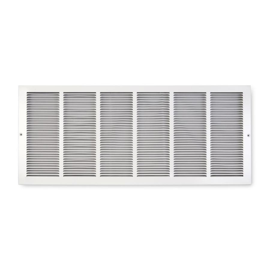 Accord Ventilation White Steel Louvered Sidewall/Ceiling Grilles (Rough ...