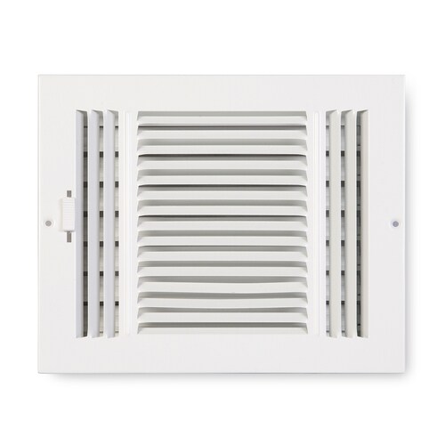 Accord Ventilation White Steel Sidewall/Ceiling Register (Duct Opening ...