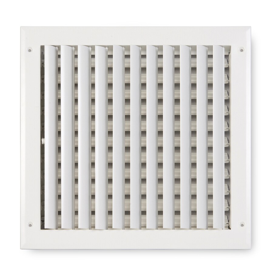 Accord Ventilation White Aluminum Sidewall/Ceiling Register (Duct ...