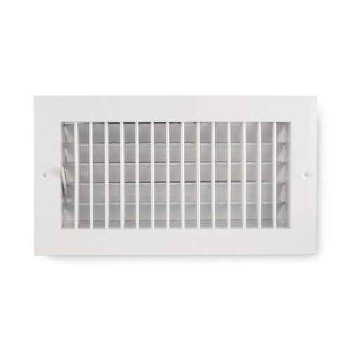 Accord Ventilation White Aluminum Sidewall/Ceiling Register (Duct ...