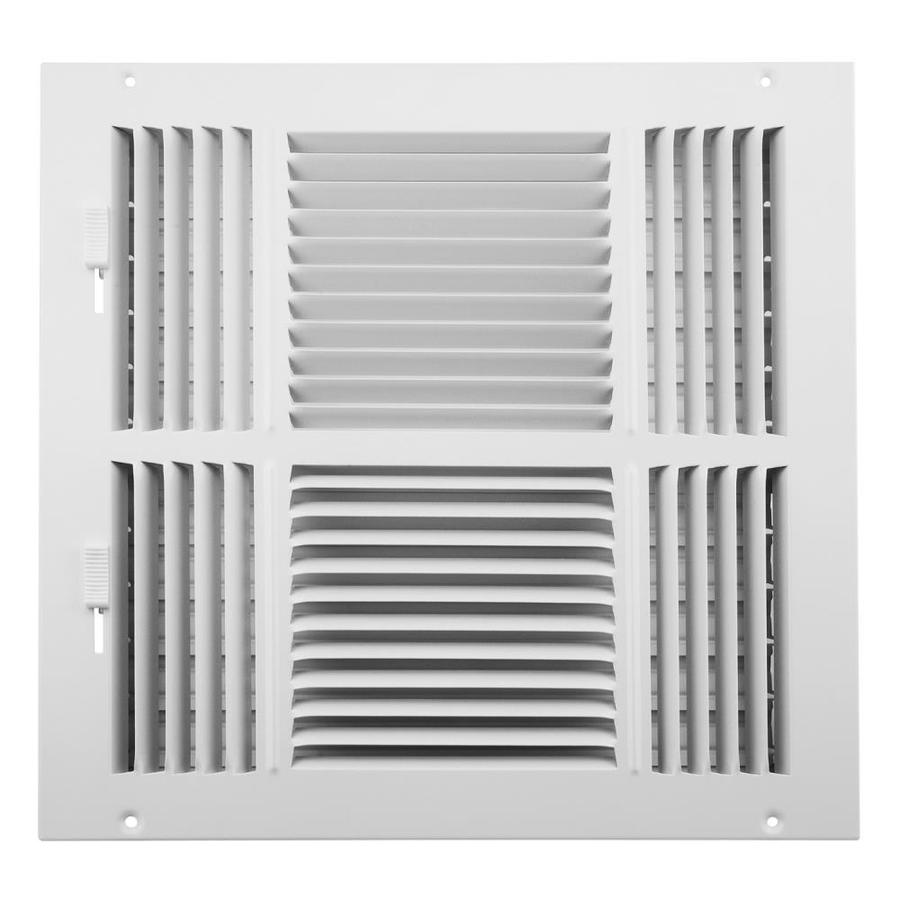 Accord Ventilation 12x12 ABS WHT 4-Way Sidewall in the Sidewall ...