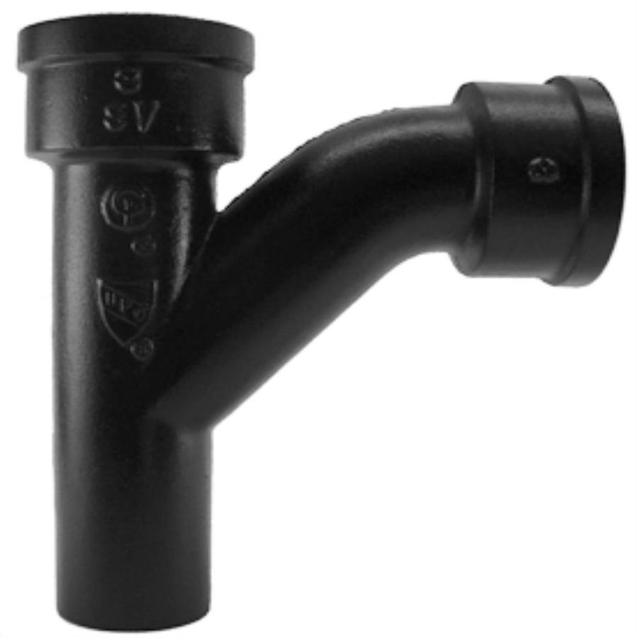 Charlotte Pipe 4-in dia Wye and Eighth Bend (Combo) Cast Iron Fitting ...