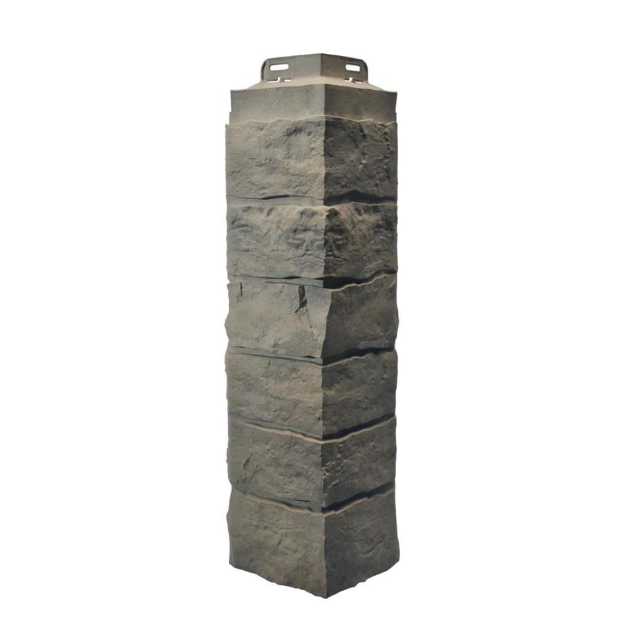 Novik Stacked Stone Sk Corner-sq ft Smoke Gray Faux Stone Veneer at ...