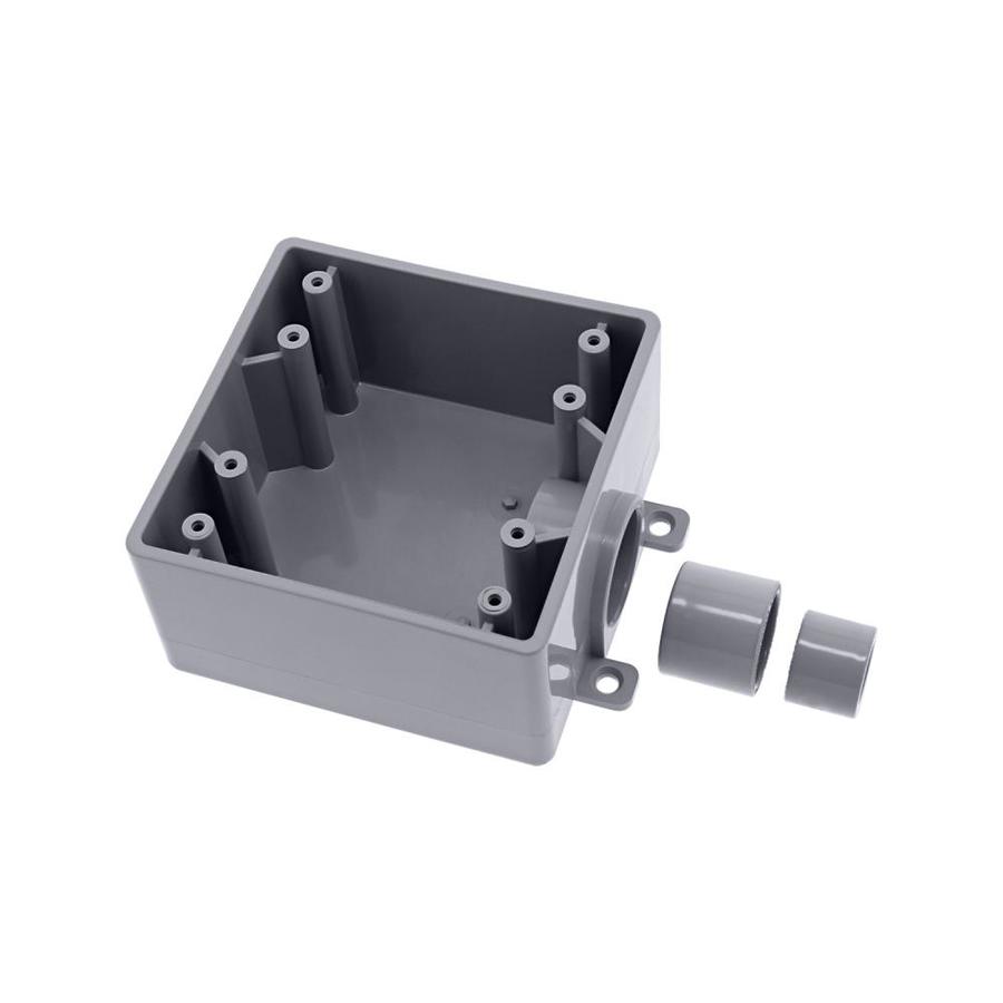 Kraloy PVC FSE 3-in-1 Double Gang Box (with reducer bushings) [Hub] in ...