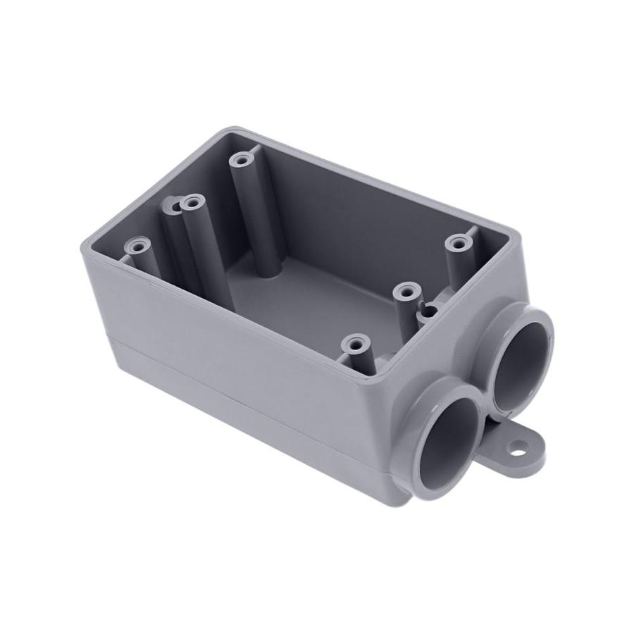 Kraloy PVC 3/4-in FSS Single Gang Box [Hub] in the Electrical Boxes ...