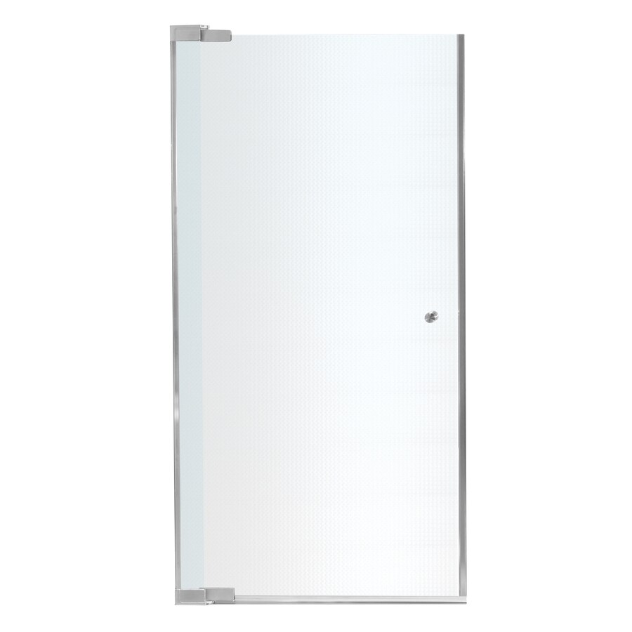 MAAX Kleara 29.5-in to 31.5-in Brushed Nickel Frameless Pivot Shower ...