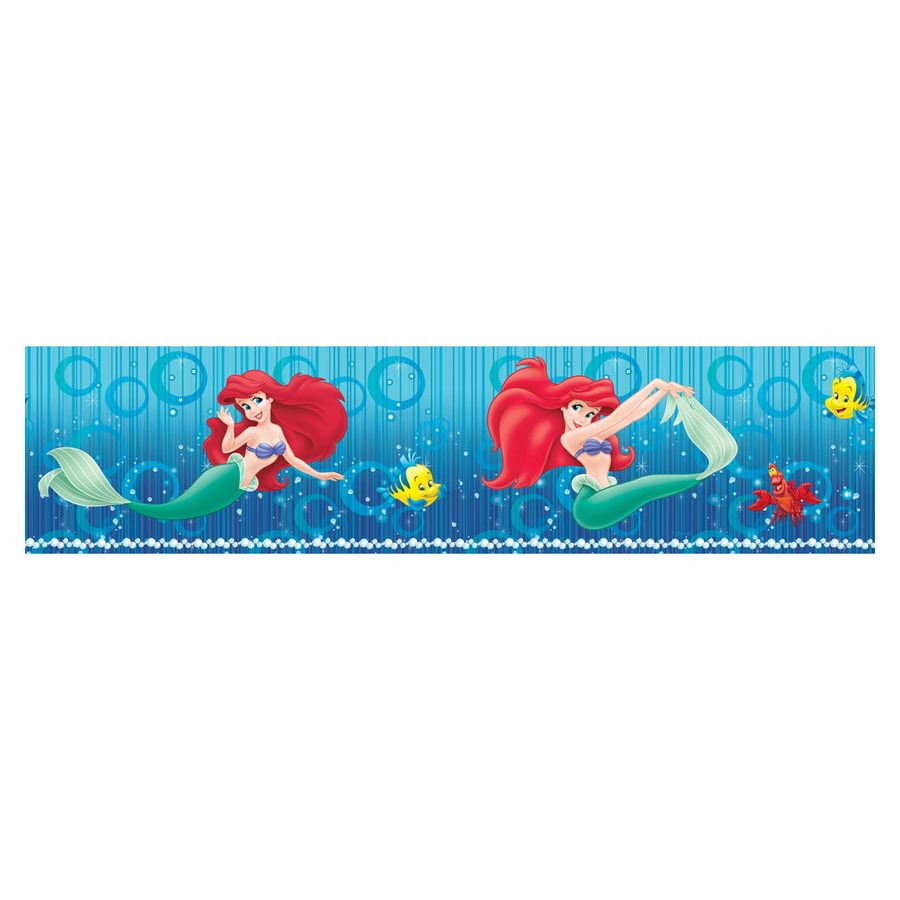 Disney 5" Ariel Reflections Self Adhesive Wallpaper Border at Lowes.com