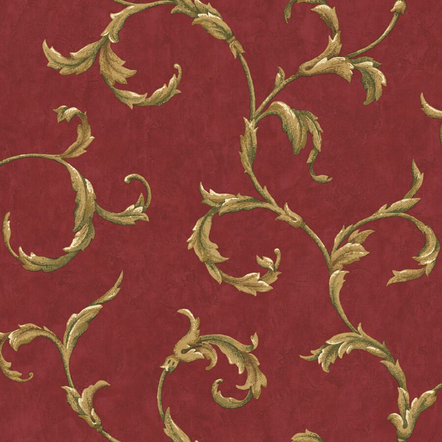 Sanitas Red Strippable Non-Woven Paper Prepasted Wallpaper at Lowes.com