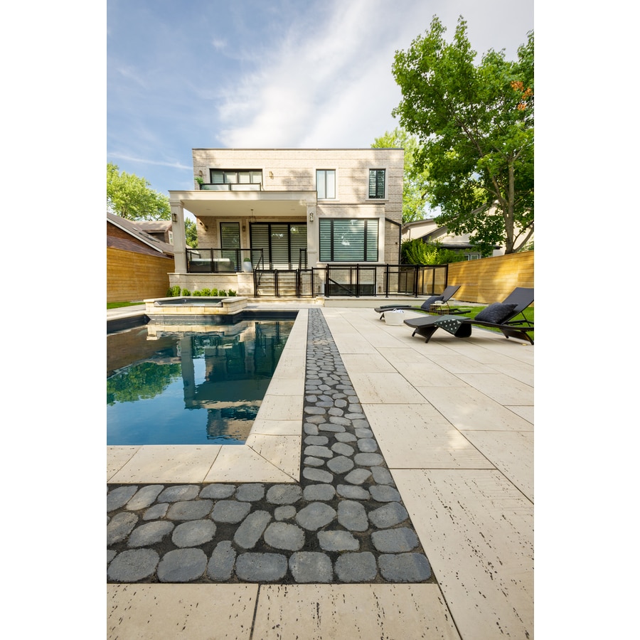 Techo-Bloc Modern Yard DUBLIN OVAL PAVER - GREY at Lowes.com