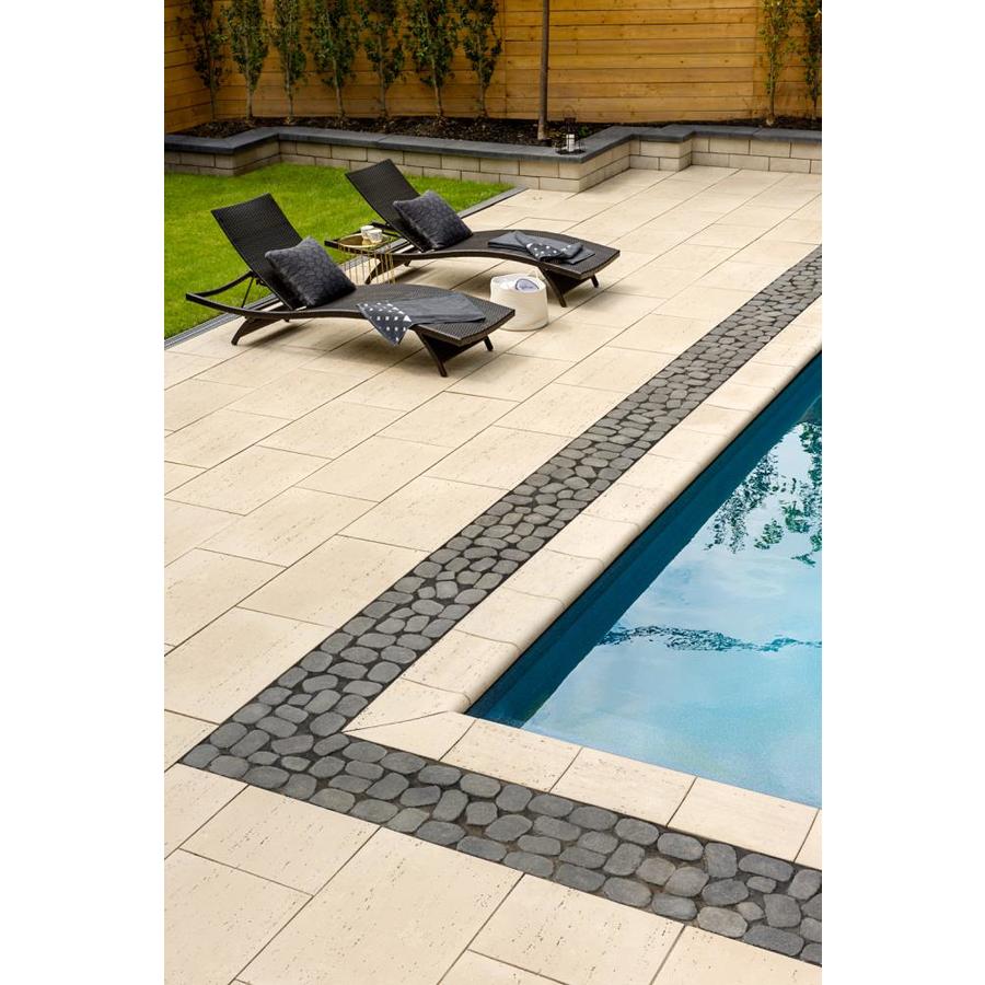 Techo-Bloc Modern Yard DUBLIN OVAL PAVER - GREY at Lowes.com