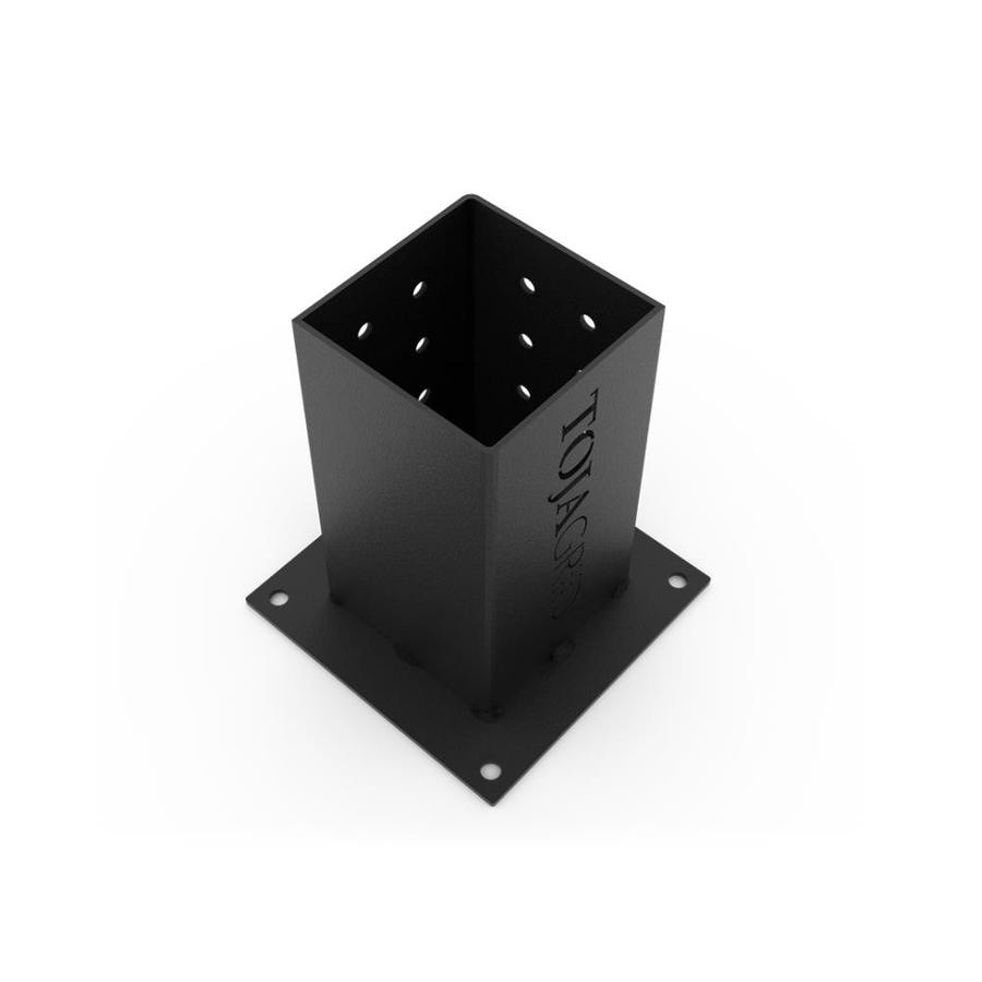 Toja Grid 4 PK SOLO Black Pergola Post base and wall mount bracket For ...