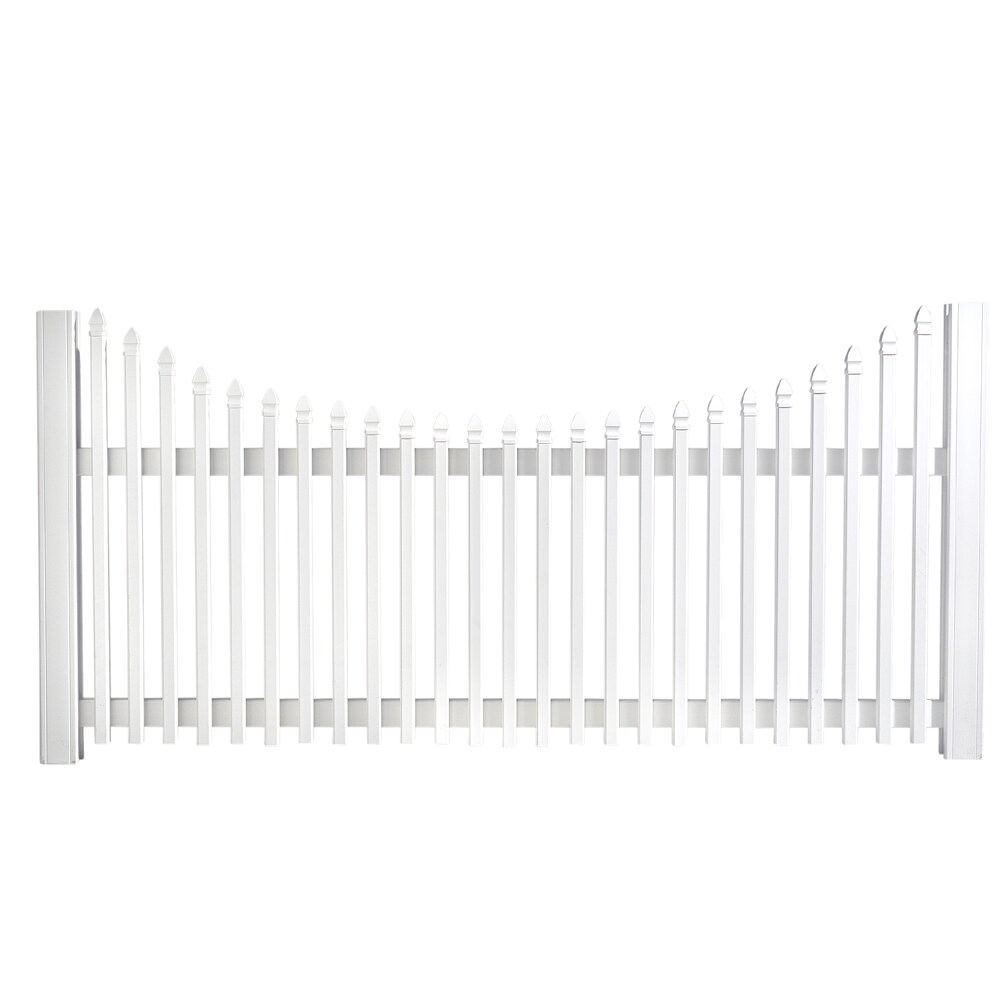 Prince Vinyl 42" x 8' Scalloped Picket Panel at Lowes.com